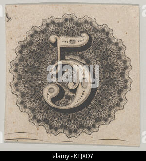 This banknote motif features intricate lace-like lathe work, a delicate ...