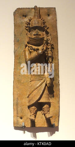 This Benin plaque, housed in the Ethnological Museum in Berlin, is an ...