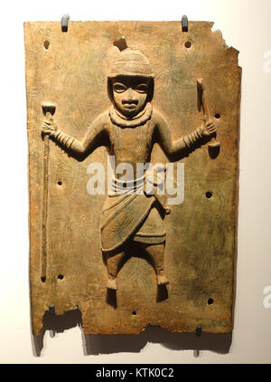 This Benin plaque, housed in the Ethnological Museum in Berlin, is an ...