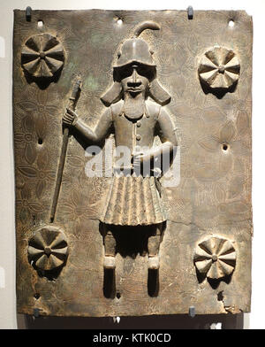 The Benin plaque on display at the Ethnological Museum in Berlin is an ...