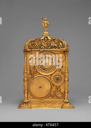 This astronomical table clock is part of the collection at the ...