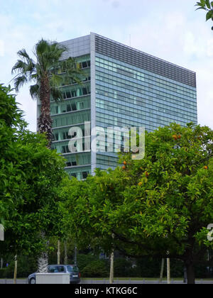 Avinguda Diagonal is one of the major streets in Barcelona, Spain ...