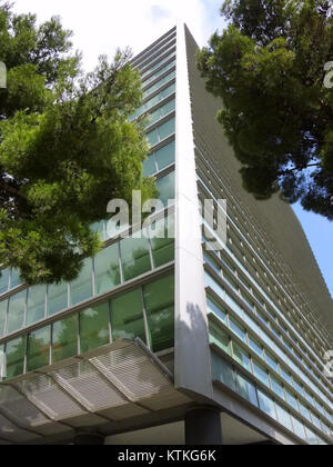 Avinguda Diagonal in Barcelona features Edifici Europa 1, an ...
