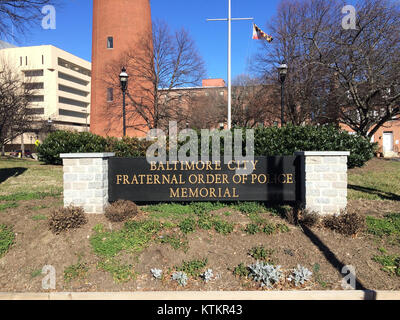 The Baltimore City Fraternal Order of Police Memorial honors the ...