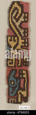 A fragment of a band, possibly from an artifact or a historical object ...