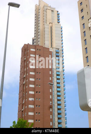 Edificio Kronos is a modern residential building located in Benidorm, Spain. Known for its sleek ...