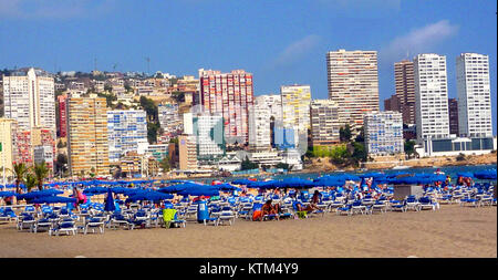 Views of Benidorm Levante Beach Stock Photo - Alamy