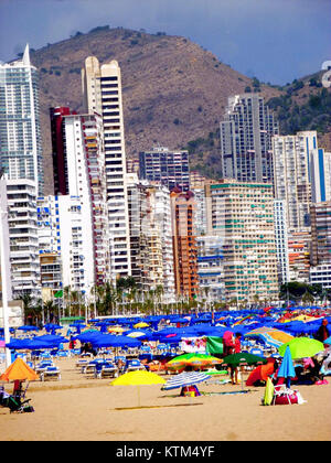 Benidorm's Playa de Levante is one of the most popular beaches on Spain ...