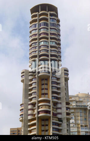 The Edificio Neguri Gane in Benidorm, Spain, an architectural landmark ...