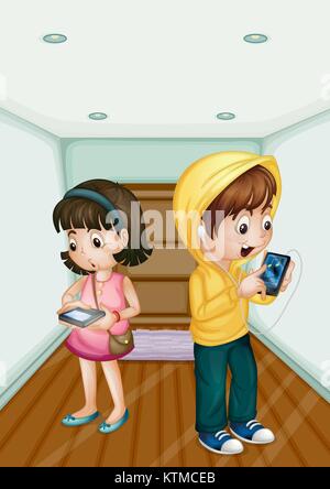 Teenagers using technology Stock Vector Image & Art - Alamy