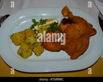 Backhendl is a traditional Austrian dish consisting of fried chicken ...