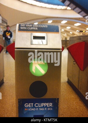 The BART ticket tagging check-in system is an automated process used by ...