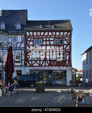 The image depicts Marktplatz 2 in Bad Camberg, Germany. Bad Camberg is ...