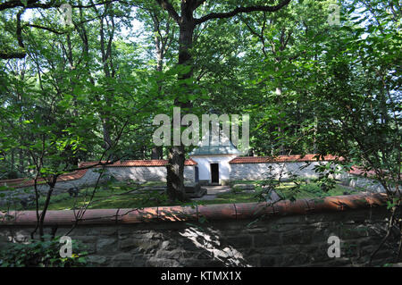 A view of the Waldfriedhof in Bad Homburg, located in the Ehrenfeld ...