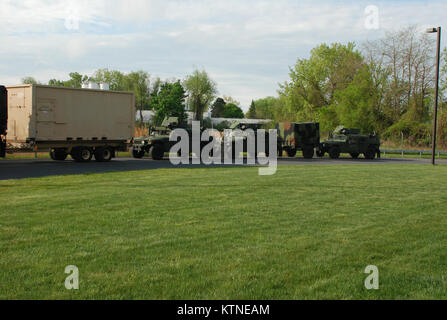 LATHAM--Vehicles assigned to the 206th Military Police Company line up ...