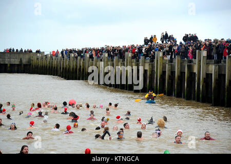 Boxing Day Swim, put on by Bridport Round Table to raise money for ...