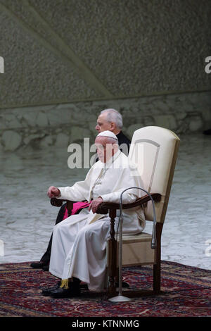 Vatcian City, Vatican. 27th Dec, 2017. POPE FRANCIS general audience in ...