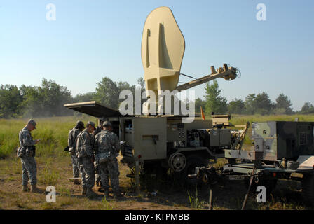Soldiers of the 101st Signal Battalion operate a Satellite ...