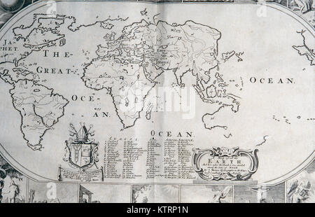 Map of the world 1770 Stock Photo - Alamy