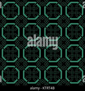Antique seamless green background octagon frame cross star Stock Vector ...