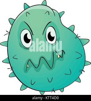 Illustration of a germ bug on white Stock Vector Art & Illustration ...
