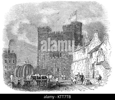 Newcastle Keep. The Castle is a medieval fortification in England ...