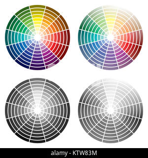Circle Color Palette Guide Spectrum Vector Stock Vector Art ...