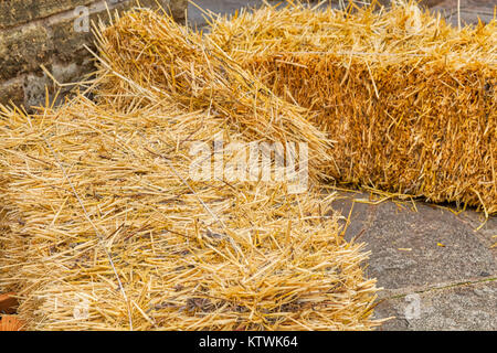 Rectangular hay bales used as chair Stock Photo - Alamy