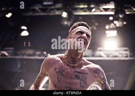 The South African rap duo Die Antwoord performs a live concert at ...