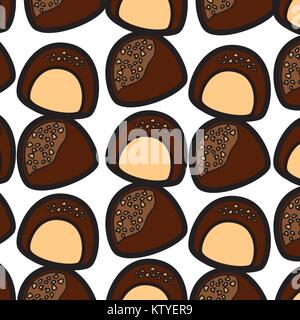 chocolate bites pattern image Stock Vector Image & Art - Alamy