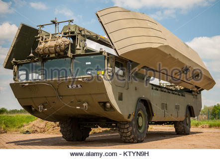 A British Army M3 Amphibious Rig on the bank of the River Elbe Stock ...