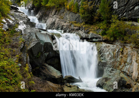 Osttirol Hohe Tauern, Virgental, water show path Umbalf?lle of the Isel ...