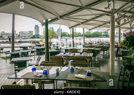 River Barge and Pier 28 Terrace Restaurant, Chatrium Hotel Riverside ...