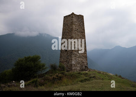 Military tower of Nakh medieval architecture, typical Vainakh towers ...