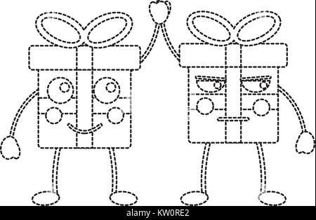 gift boxes emoji icon image vector illustration design Stock Vector ...