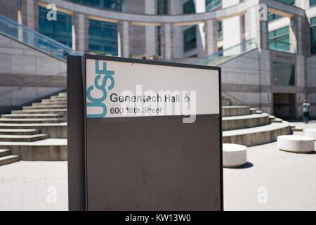 Genentech Hall on the Mission Bay campus of University of California ...
