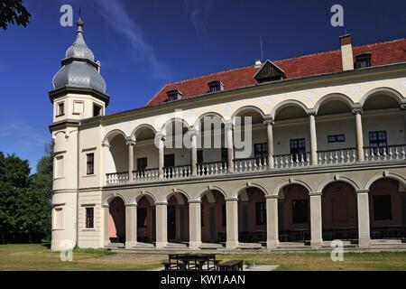 Krobielowice Palace Residence of von Blucher family Poland Stock Photo ...