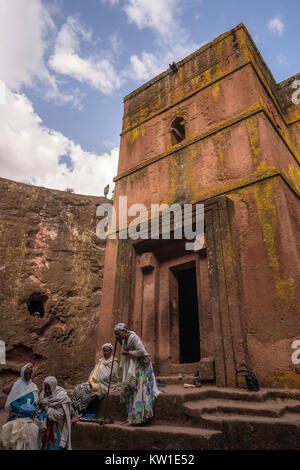 Holy Lalibela and its pilgrims, Ethiopia, Africa Stock Photo - Alamy