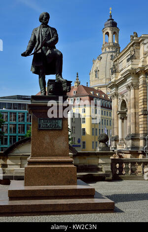 Dresden Altstadt Georg Treu Platz, Coselpalais, Frauenkirche ...