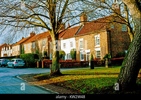 Cottages, Egglescliffe Village, Yarm on Tees, England Stock Photo - Alamy