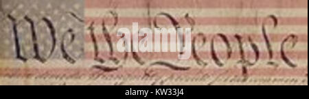 Document text "We the People" of the preamble to the United States ...