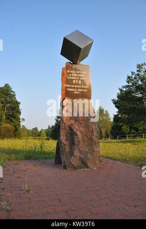 UFO monument in Emilcin, Lublin Voivodeship, Poland Stock Photo - Alamy