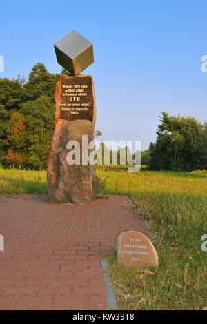 UFO monument in Emilcin, Lublin Voivodeship, Poland Stock Photo - Alamy