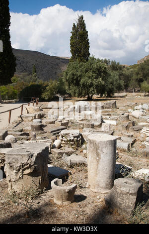 Ruins at Archaeological Site of Gortyna at Crete, Greece Stock Photo ...