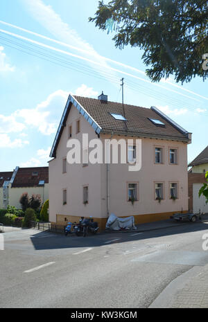 A historical site located at Am Burghof 10 in Bonames, Germany, which ...