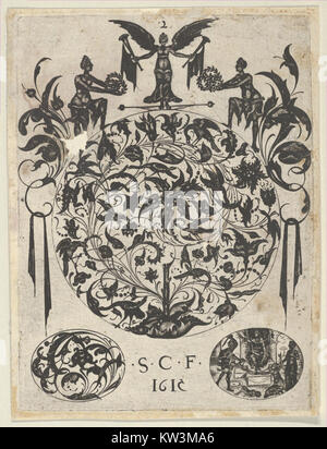 This blackwork design features intricate patterns used in goldsmithing ...