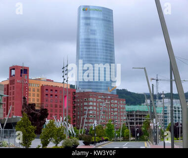 The Bilbao Torre Iberdrola is a prominent skyscraper located in Bilbao ...
