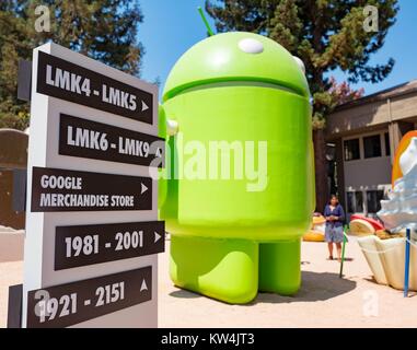 Sign for the Google Merchandise Store, at the Googleplex, headquarters ...