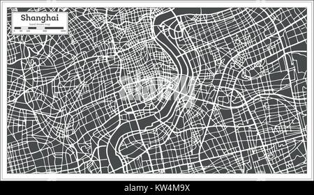 Downtown vector map of Shanghai, China. This printable map of Shanghai ...