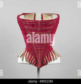 A historical bodice housed in the Metropolitan Museum of Art, labeled ...